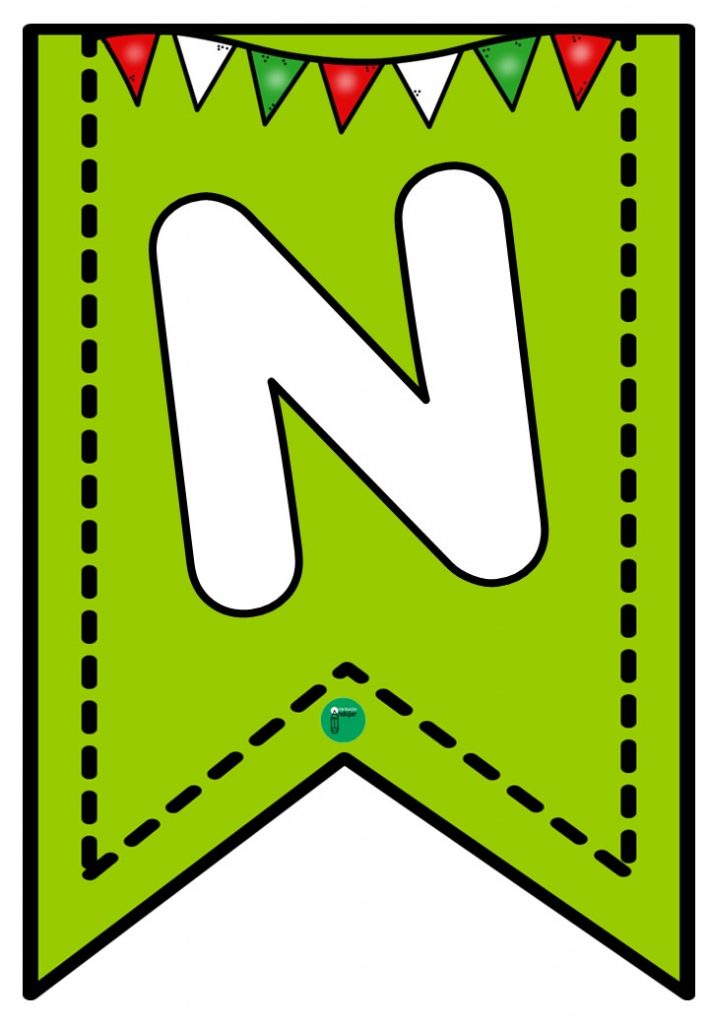 Banderines "Feliz Navidad" para decorar tu aula - Orientacion Andujar