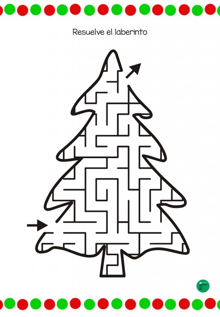 Fichas navideñas para ejercitar la motricidad fina - Orientacion Andujar