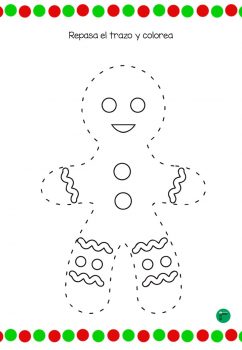 Fichas navideñas para ejercitar la motricidad fina - Orientacion Andujar