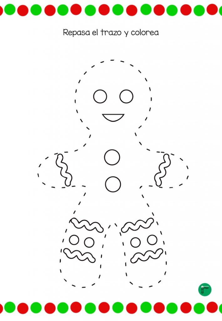 Fichas navideñas para ejercitar la motricidad fina - Orientacion Andujar