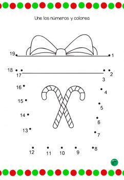Fichas navideñas para ejercitar la motricidad fina - Orientacion Andujar