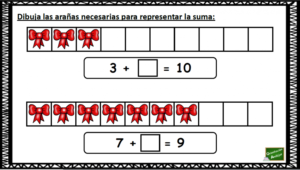 Sumas divertidas de Navidad - Orientacion Andujar
