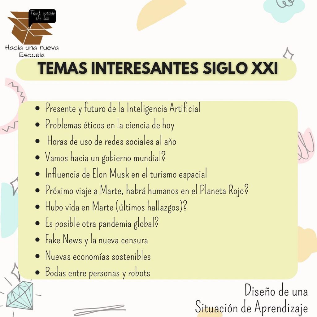 95 Temas para abordar una Situación de Aprendizaje - Orientacion Andujar