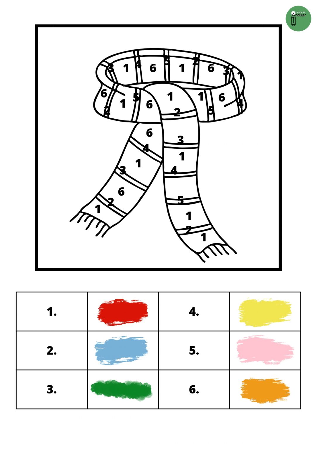 Colorea divertidos dibujos de INVIERNO siguiendo un patrón ...