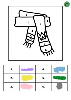 Colorea divertidos dibujos de INVIERNO siguiendo un patrón ...