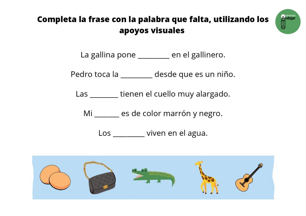 Las frases incompletas: ¿Qué palabra falta? - Actividades de infantil y ...