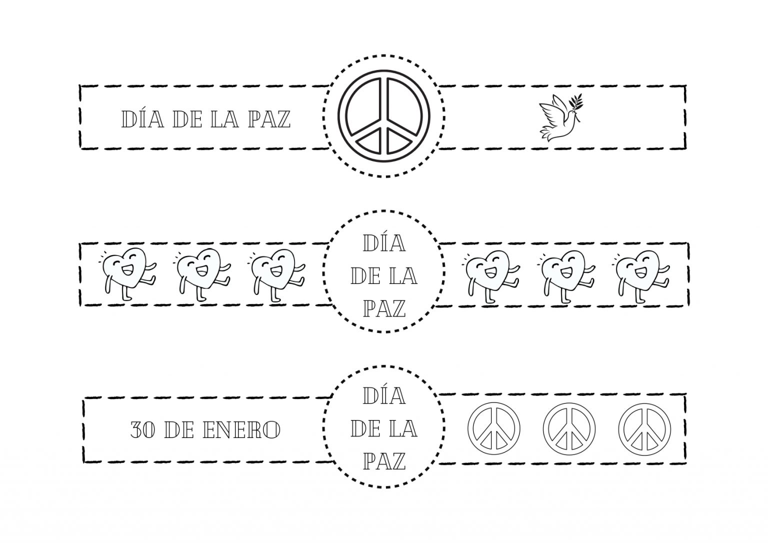 Molonas pulseras DÍA DE LA PAZ - Orientacion Andujar