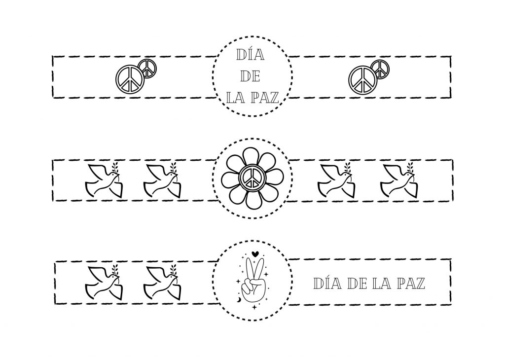 Bonitas pulseras para tus peques DÍA DE LA PAZ - Actividades de ...