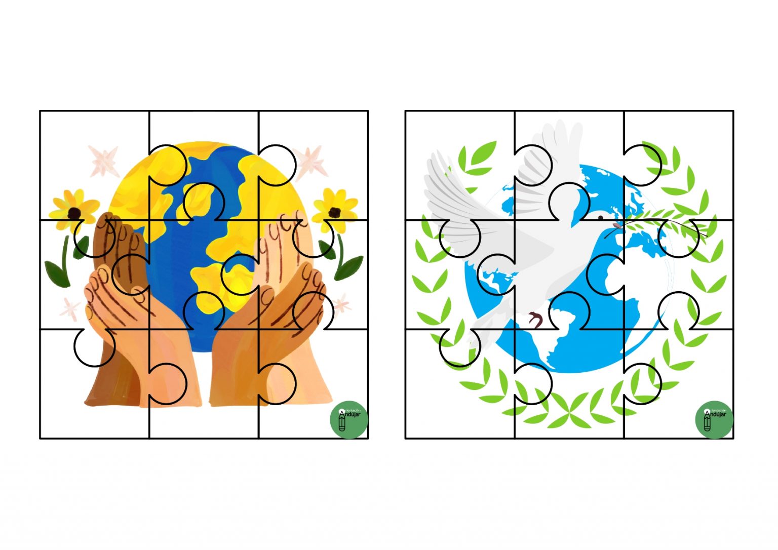 Puzzles DÍA DE LA PAZ - Orientacion Andujar