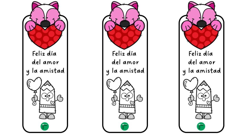 Preciosa colección de marcapáginas para colorear y regalar el Día del ...