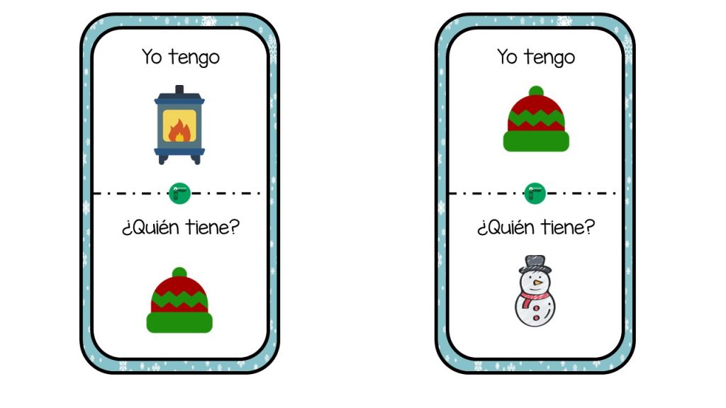 Diverto juego "¿Quién tiene? Yo tengo..." con temática de invierno ...