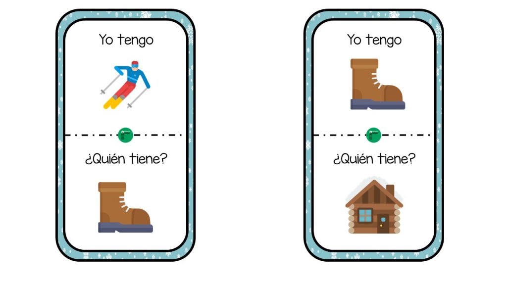 Diverto juego "¿Quién tiene? Yo tengo..." con temática de invierno ...