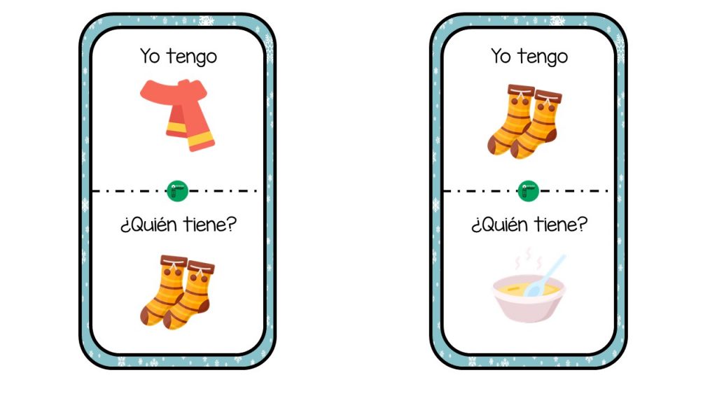 Diverto juego "¿Quién tiene? Yo tengo..." con temática de invierno ...
