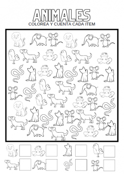 Encuentra los divertidos dibujos y colorea - Orientacion Andujar