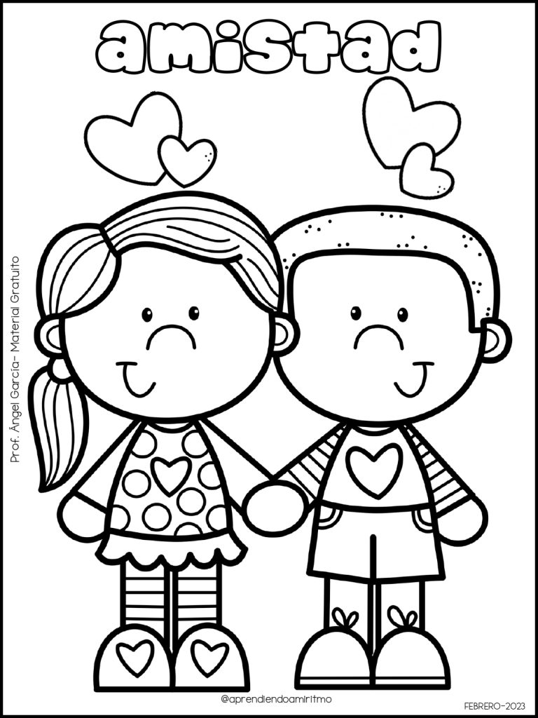 Bonitas láminas para colorear en el día del amor y la amistad ...