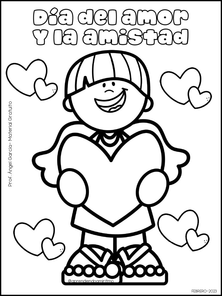 Bonitas láminas para colorear en el día del amor y la amistad ...