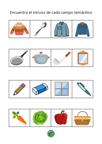 Encuentra el intruso CAMPOS SEMÁNTICOS - Orientacion Andujar