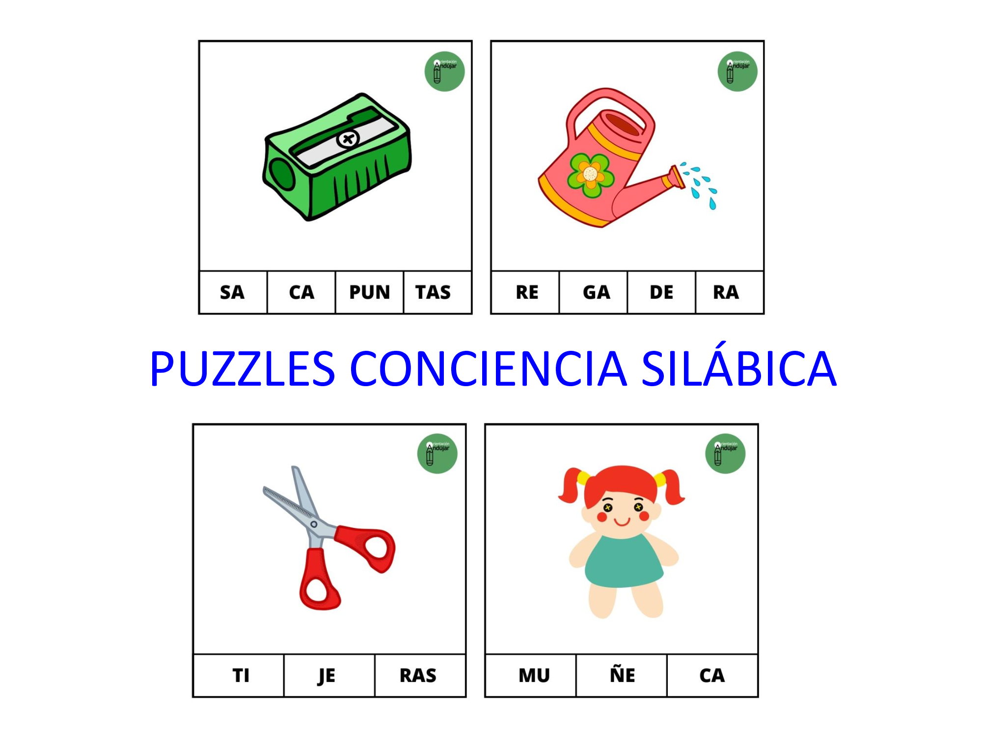 Puzzles CONCIENCIA SILÁBICA - Orientacion Andujar