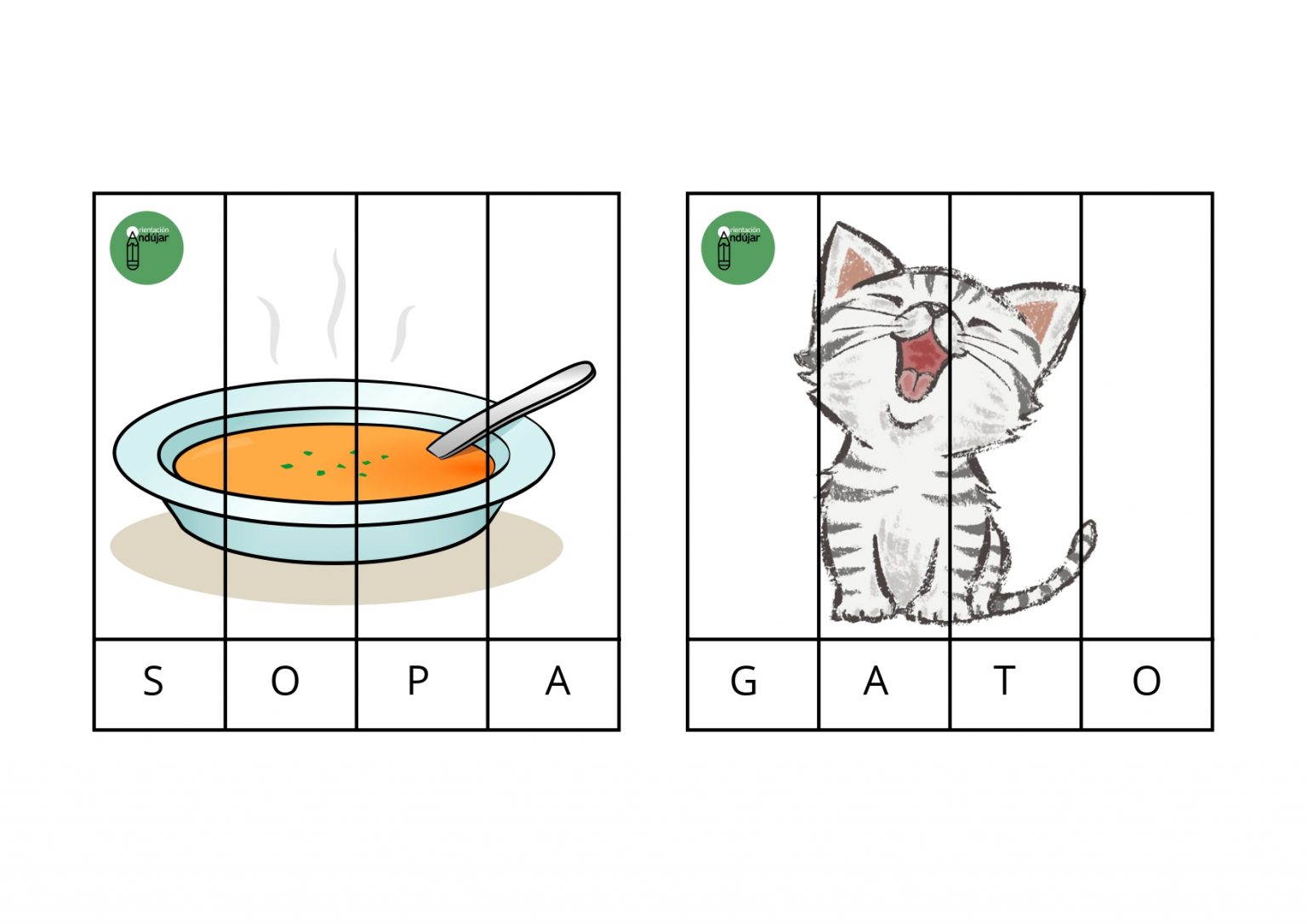Divertidos rompecabezas de letras para formar palabras - Actividades de ...