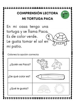 Sencillas comprensiones lectora de ANIMALES - Orientacion Andujar