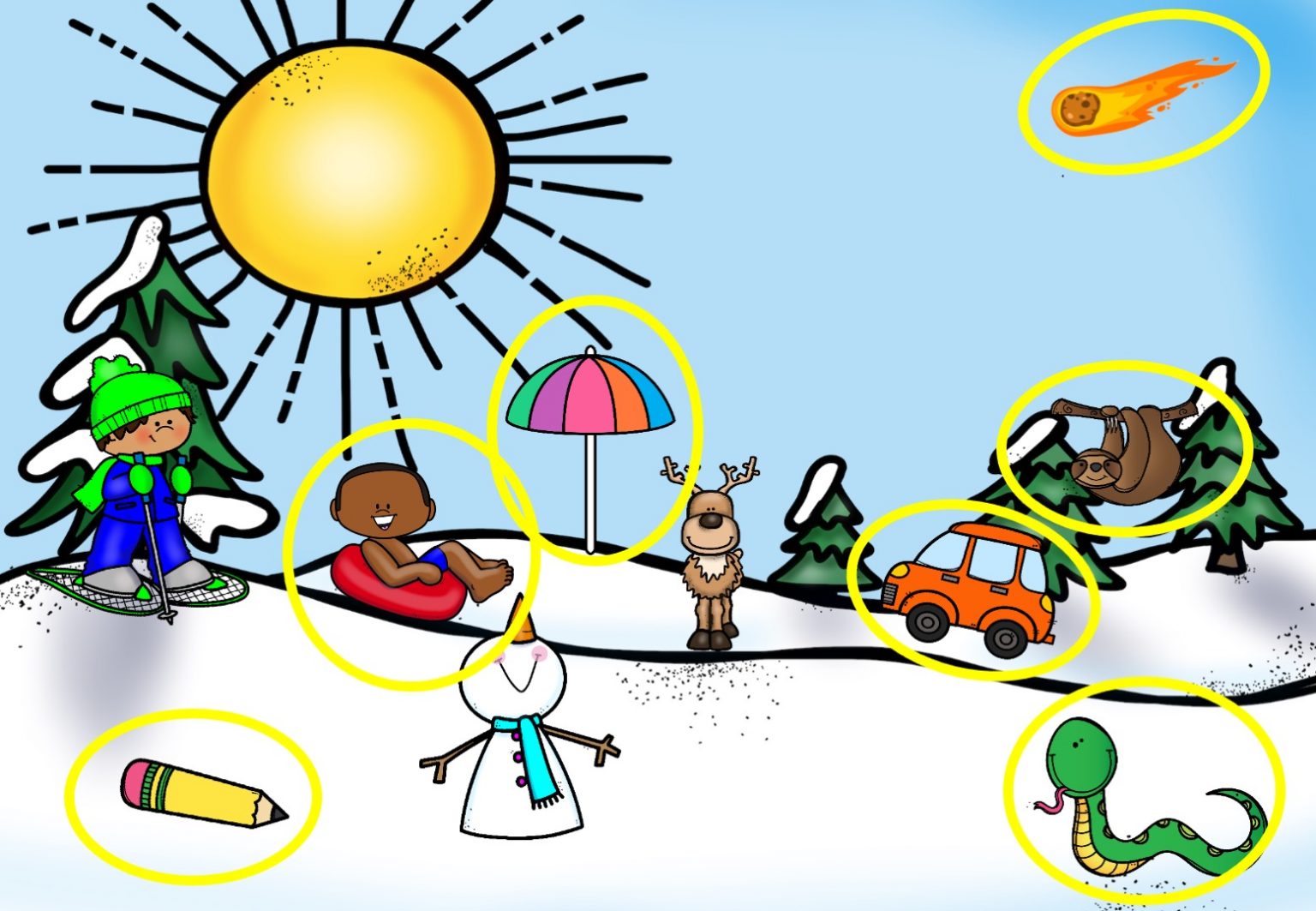 Láminas coloridas de absurdos visuales especiales para Niños/as TEA ...