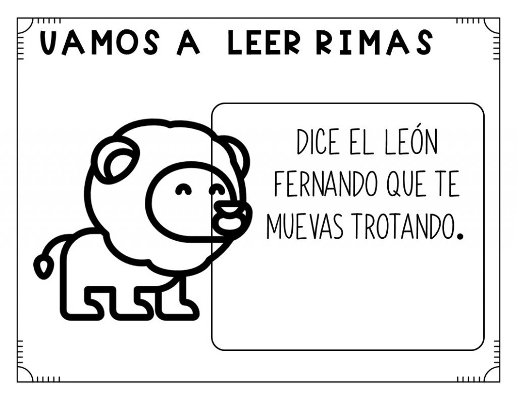 Bonito cuaderno de rimas con animales - Orientacion Andujar