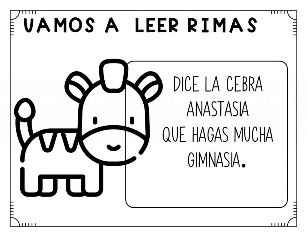 Cuadernito con rimas motrices para colorear - Actividades de infantil y ...