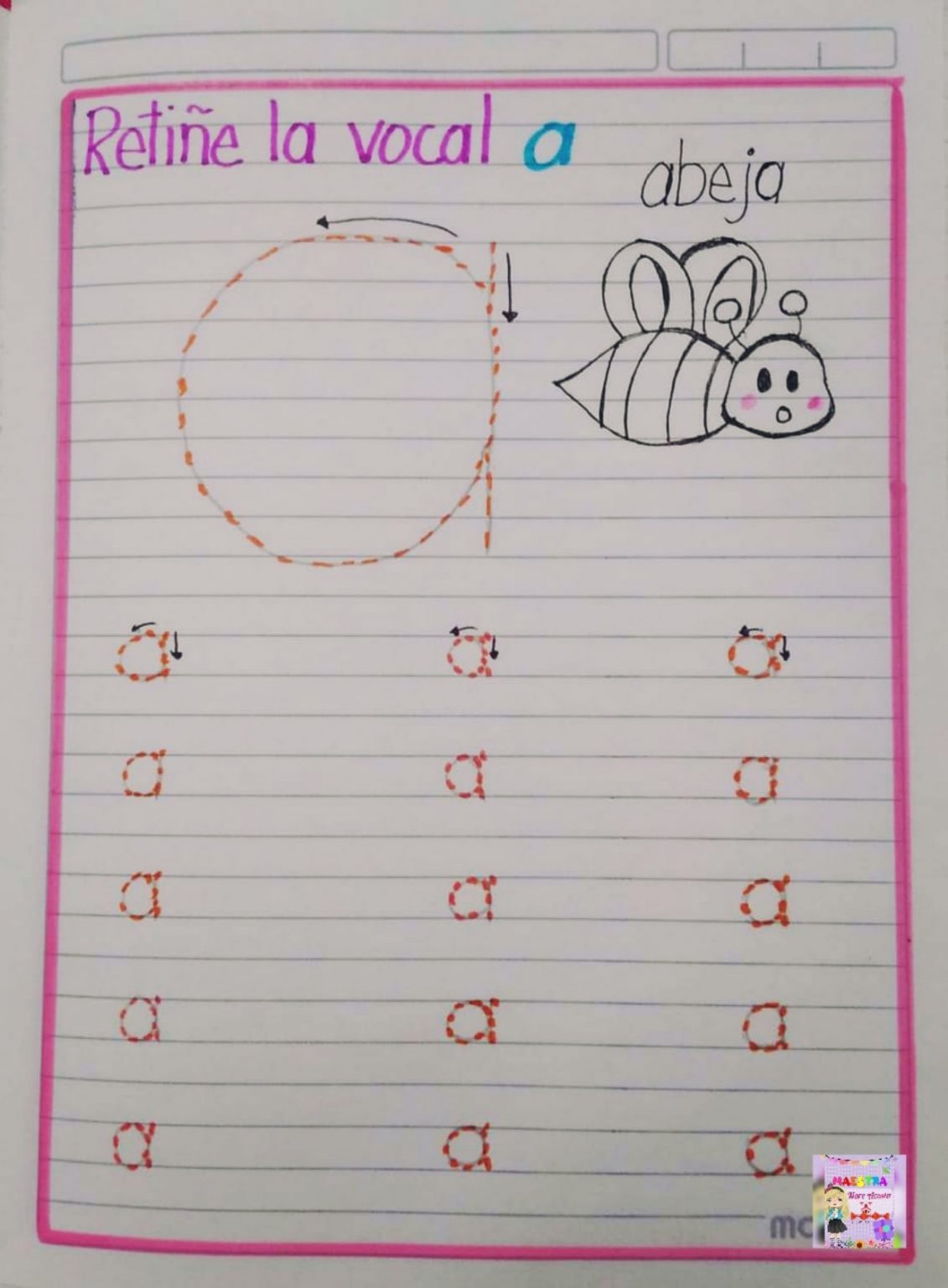 Cuaderno guia nos aprendemos las vocales - Orientacion Andujar