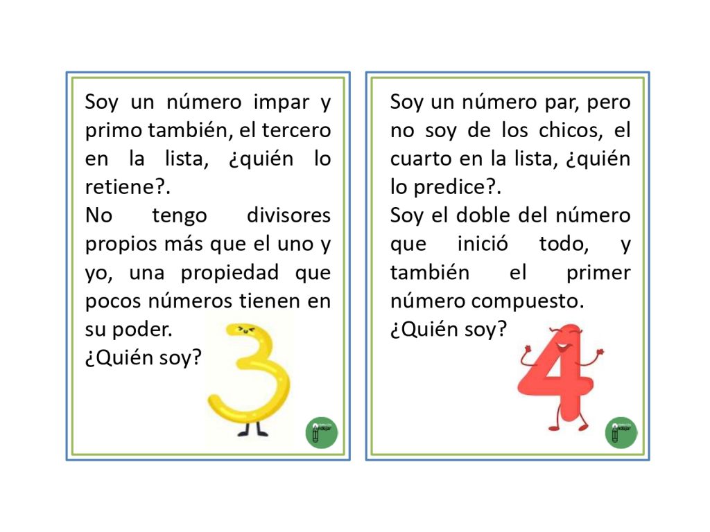 Divertidas adivinanzas de números - Orientacion Andujar