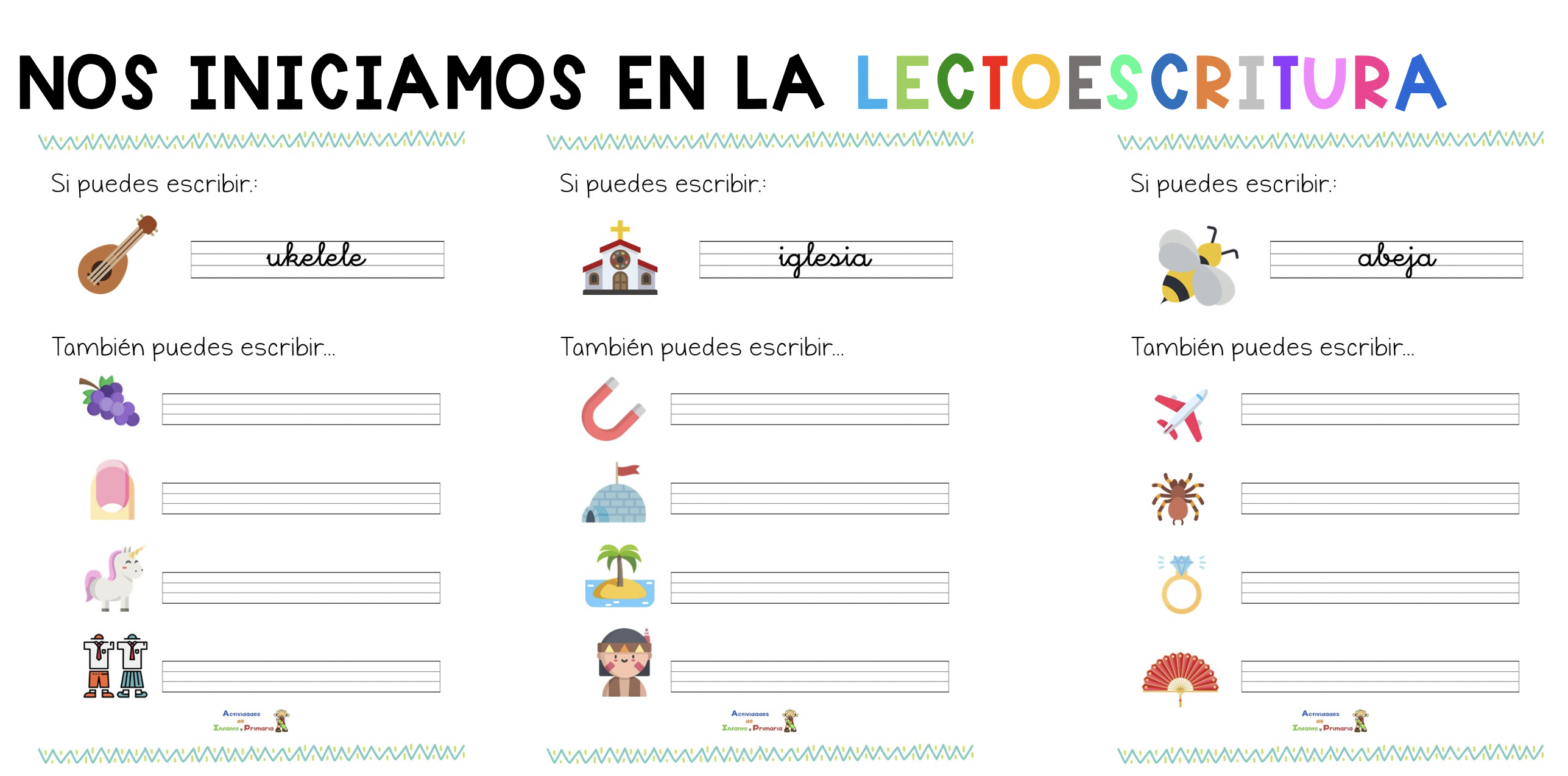 Hojas De Trabajo Para Escribir Sonidos