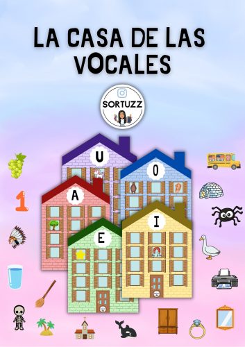 Las tarjetas de las vocales con dibujos en mayúscula y minúscula ...