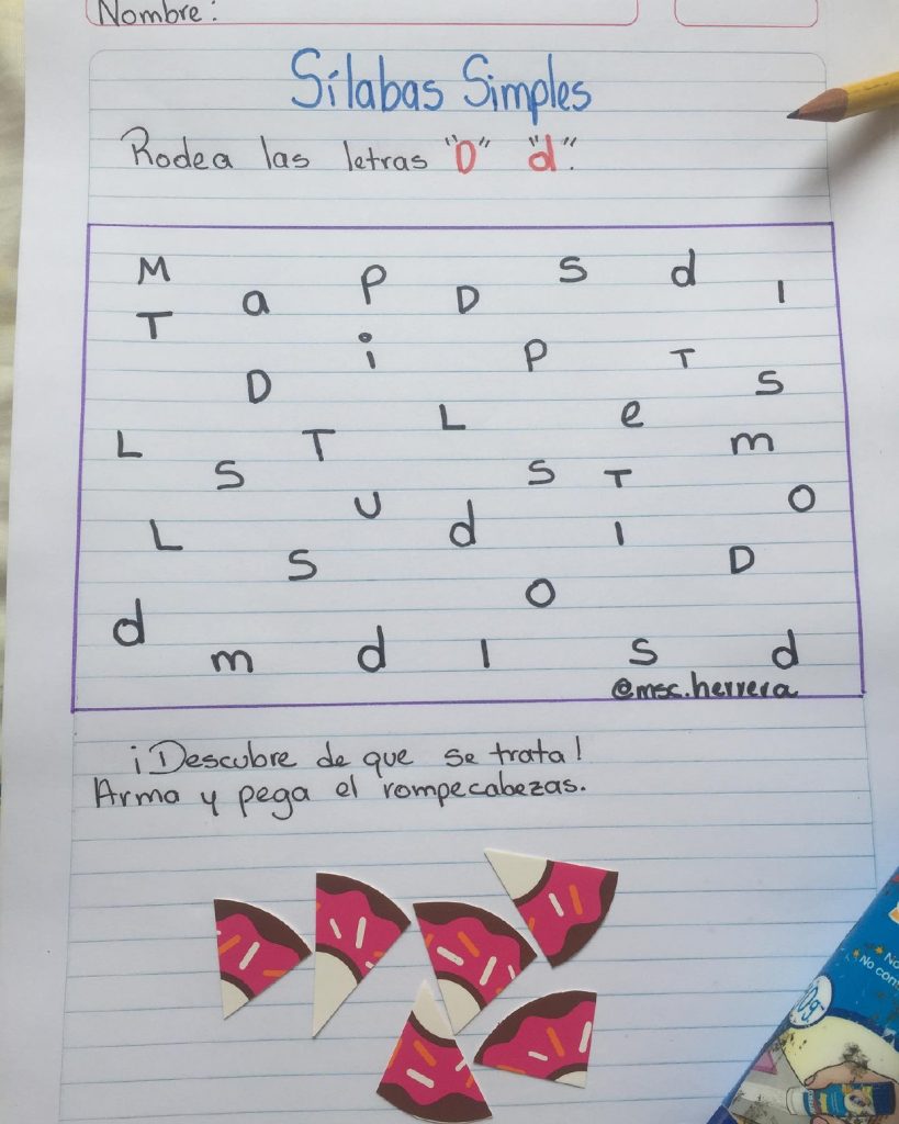 Lectoescritura Cuaderno Guía con Sílabas - Orientacion Andujar