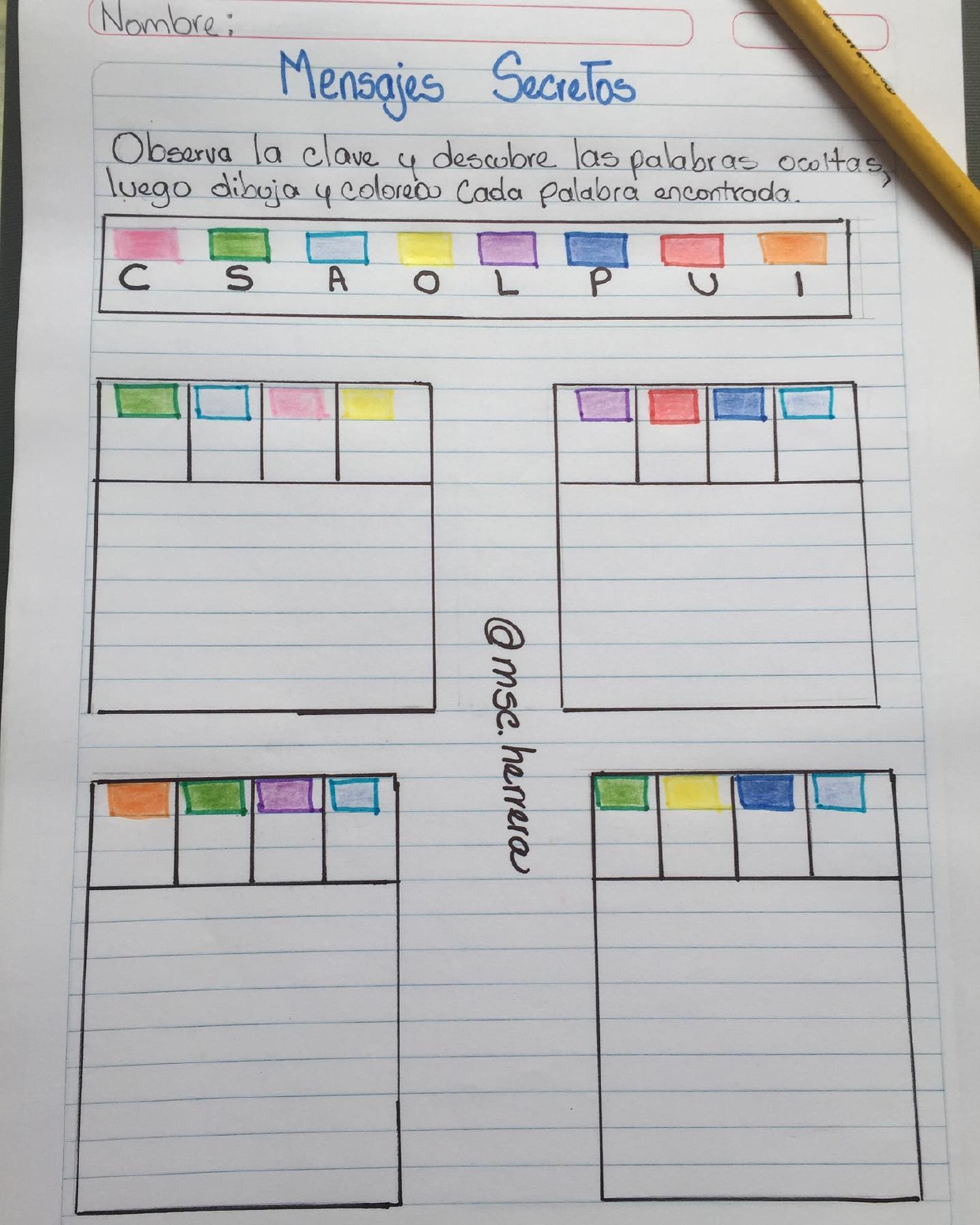 Lectoescritura Cuaderno Guía con Sílabas - Orientacion Andujar