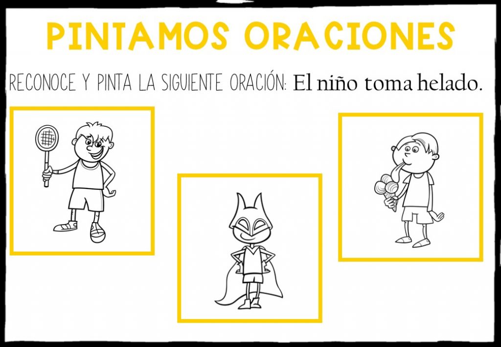 MI CUADERNITO DE PINTAR ORACIONES - Orientacion Andujar