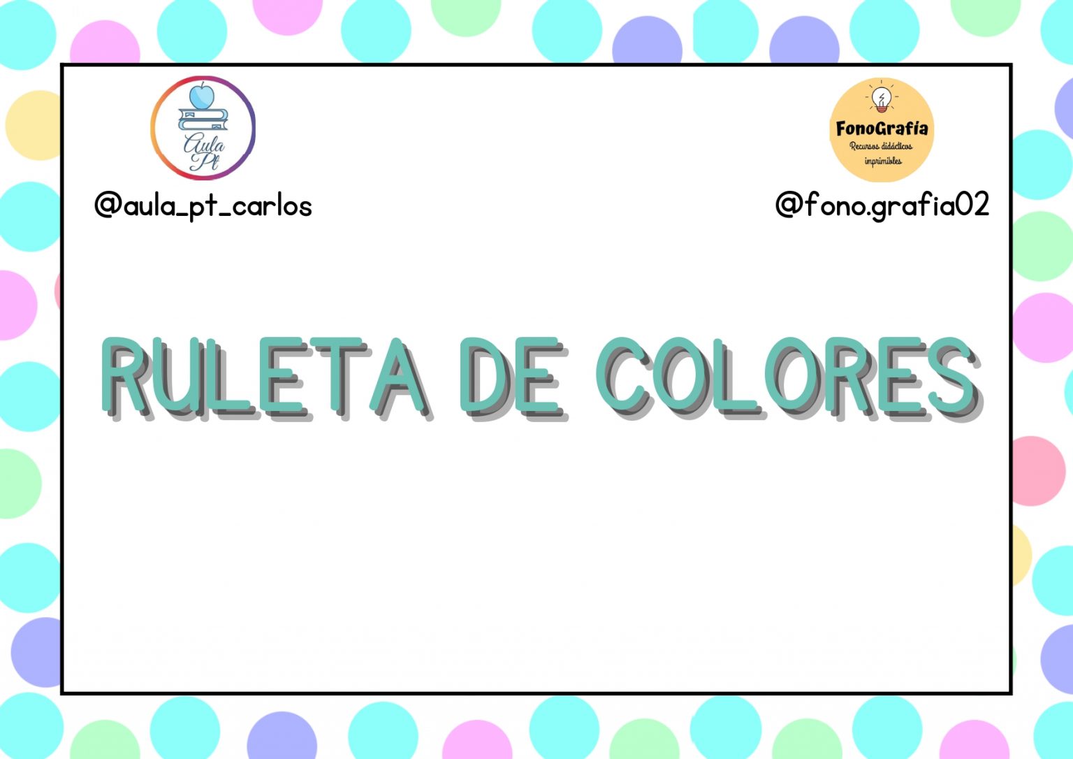 Súper Pack de juegos para trabajar los COLORES - Orientacion Andujar