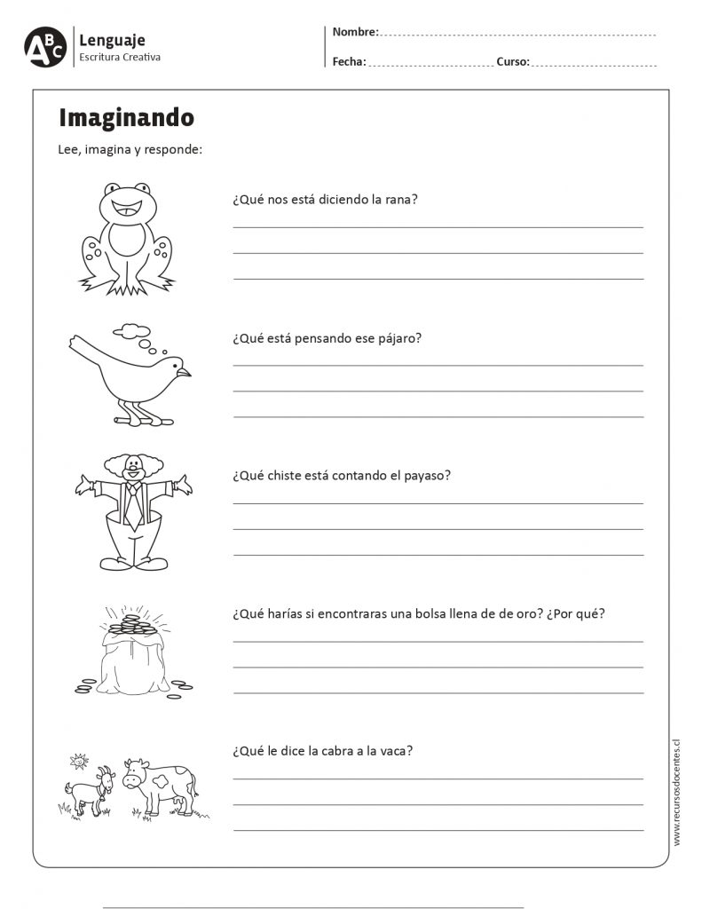 Recopilatorio De 75 Fichas De Escritura Creativa Para Primaria Pos Ciclos Orientacion Andujar 