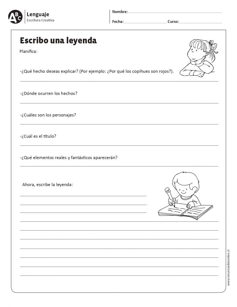 Recopilatorio de 75 fichas de escritura creativa para primaria pos ...