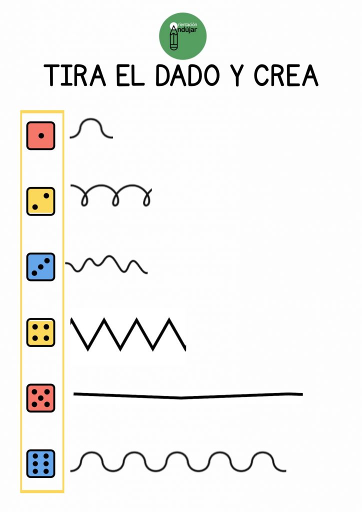 TIRA EL DADO Y CREA BONITOS DIBUJOS - Orientacion Andujar