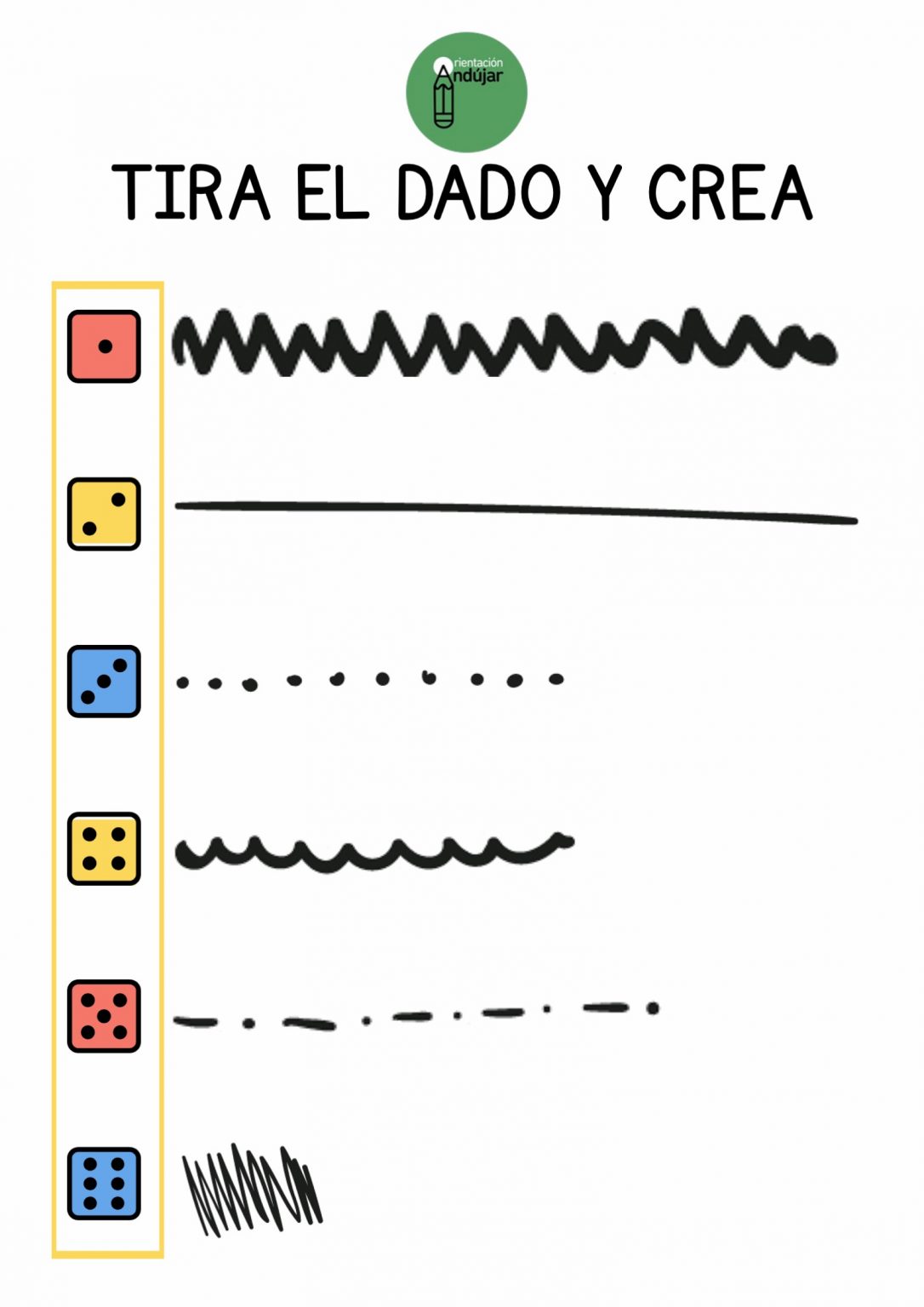 TIRA EL DADO Y CREA BONITOS DIBUJOS - Orientacion Andujar