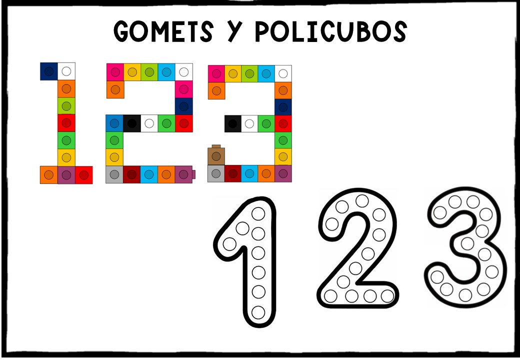 Trabajamos los NUMEROS del 1 al 10 con GOMETS Y POLICUBOS - Orientacion ...