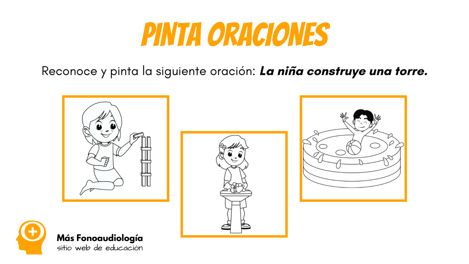 Comprensión Y Formación De Oraciones Simples Bonita Actividad Pintamos Oraciones 10