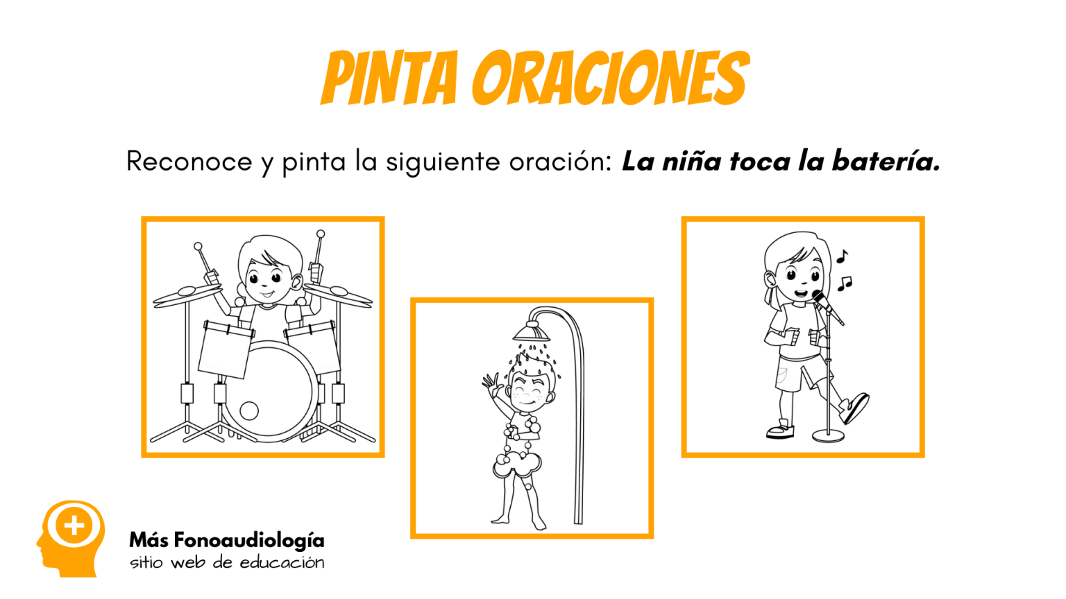 comprensión y formación de oraciones simples Bonita actividad pintamos ...