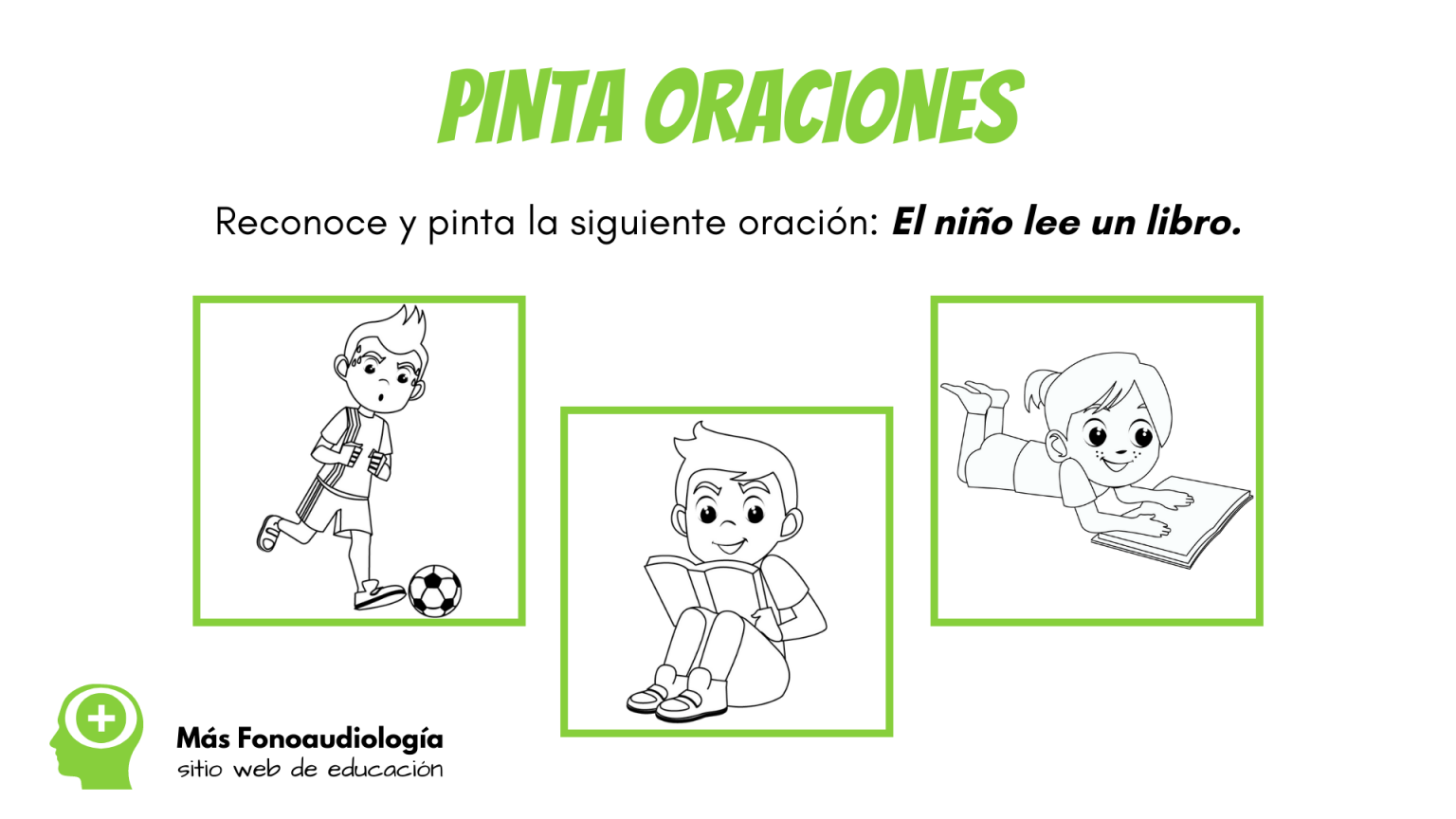 comprensión y formación de oraciones simples Bonita actividad pintamos ...