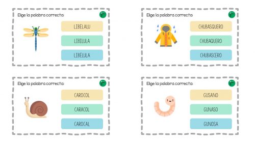 Lectura correcta de palabras con vocabulario de primavera - Orientacion ...