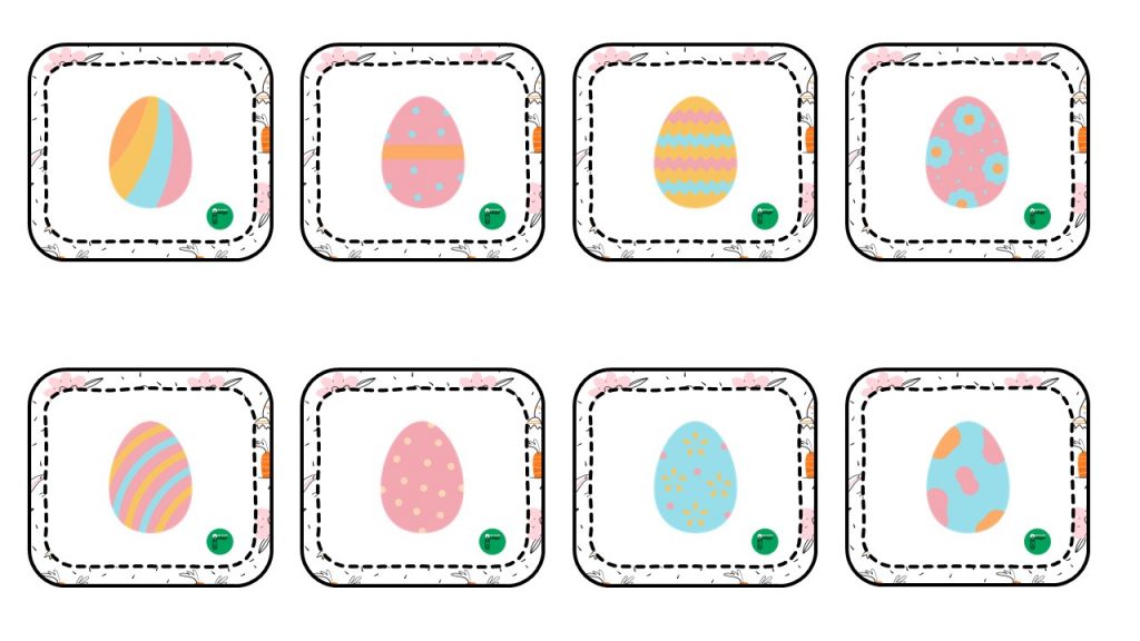 Divertido memory de Pascua - Orientacion Andujar