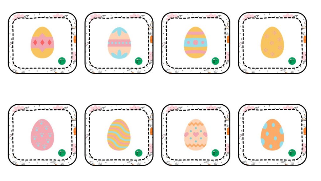 Divertido memory de Pascua - Orientacion Andujar