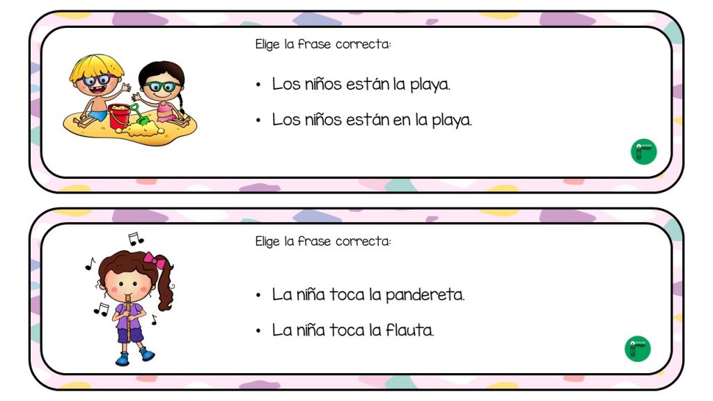 Nuevas tarjetitas para trabajar la comprensión lectora de frases cortas ...