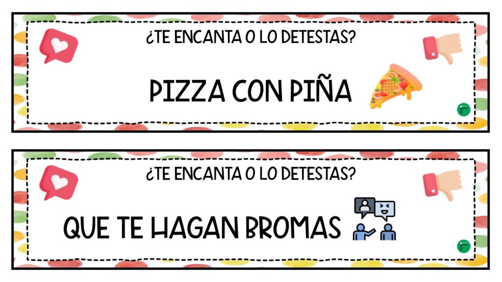 Nuevas tarjetas de conversación para ejercitar la expresión oral en el ...