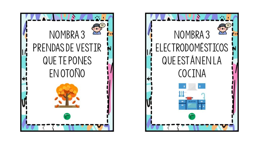 Tarjetas de conversación para trabajar la expresión oral en el aula ...