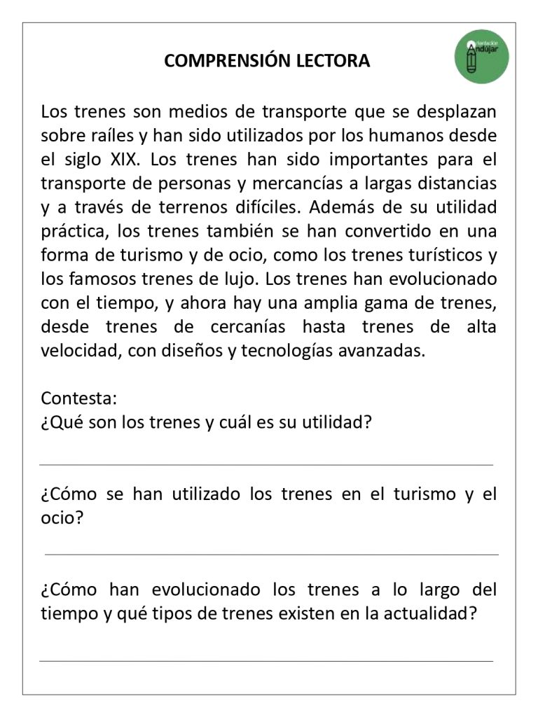 Textos de comprensión lectora - Orientacion Andujar